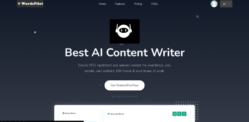 AI Copywriting - Wordspilot - AI Tools Arena